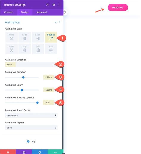 8 delayed button animations for your custom divi header cta