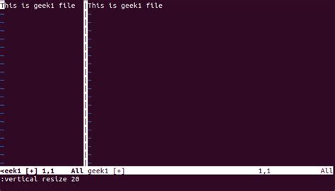 Splitting Vim Screen Horizontally And Vertically In Linux Geeksforgeeks