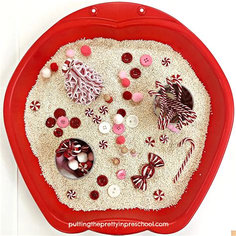 Christmas Peppermint Sensory Bin