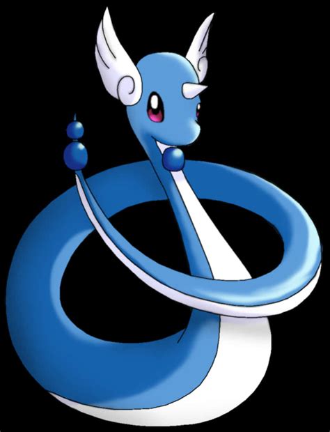 Download Awesome Dragonair Illustration White Background Wallpaper