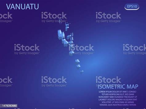 바누아투의 아이소메트릭 지도 파란색 배경에 현대적인 벡터 인포그래픽을 위한 격리된 3d 아이소메트릭 개념 벡터 그림입니다 주당순절 10 0명에 대한 스톡 벡터 아트 및 기타