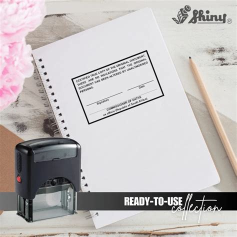 Shiny S 829 Ready Made Stamp Commissioner Of Oaths