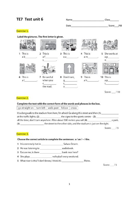 Te7 Test Unit6 Free Interactive Worksheets 2229833