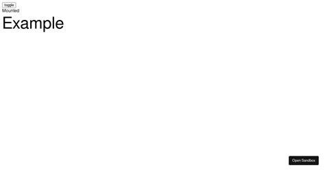 Animation With Unmount Codesandbox