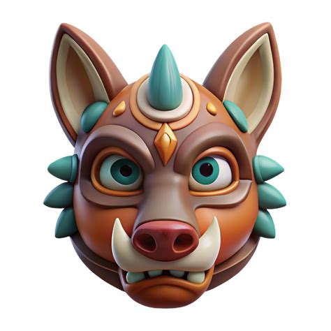 Tranquil Beautiful Isolated Cutout Concept Art Style Hyper Specific Rendering Of A Tribal