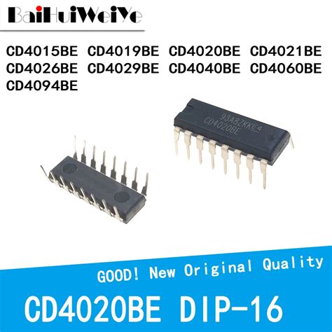 10pcs Lot Cd4060be Cd4015be Cd4019be Cd4020be Cd4021be Cd4026be Cd4029be Cd4040be Cd4094be Dip