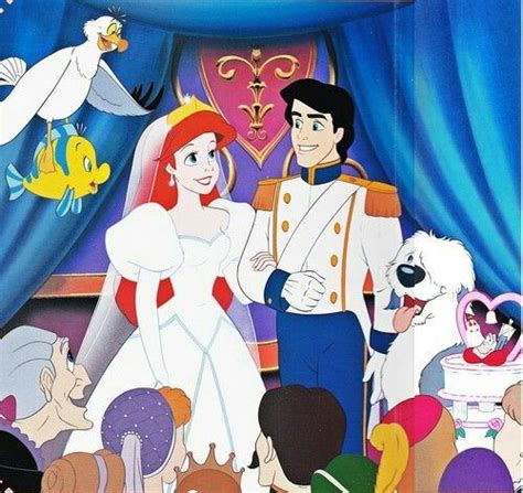Eric And Ariel Get Married At The End Of The Move Walt Disney