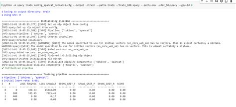 Spancat Returning Training Score As 0 · Issue 11728 · Explosionspacy