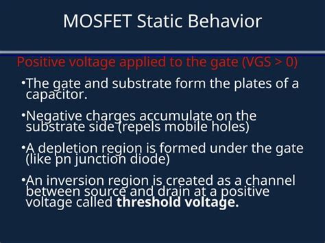 Introduction To Mos Device And Its Structurepptx Introduction To Mos Device And Its Structurepptx
