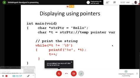Exploring Pointers In C Conducted Hit Nidasoshi Karnataka Day 3 Session 1 Youtube