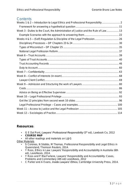 Ethics And Professional Responsibility Lpp Notes 5193law Ethics And Professional