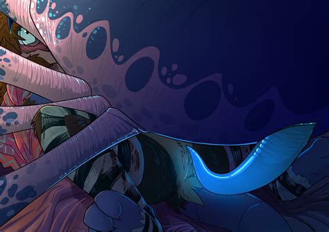 Rule 34 Anthro Anthro On Feral Bioluminescence Circe Zeptophidia Clothing Dungeons And