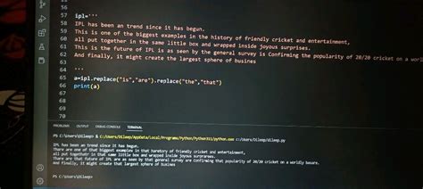 Delip Kumar Yedla On Linkedin Task 14 Take A String Paragraph Replace Is With Are And The With