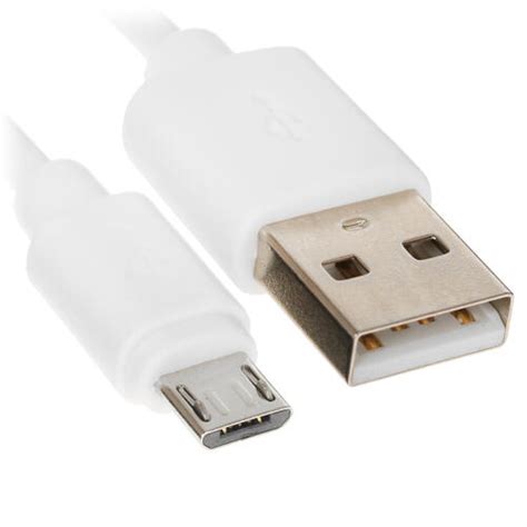 Купить Кабель круглый Finepower Micro Usb Usb 2 0 Type A белый 0 2 м