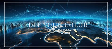 Global Network Connectivity Visualization Premium Ai Generated Psd