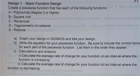 Solved Design Basic Function DesignCreate A Piecewise Chegg Com