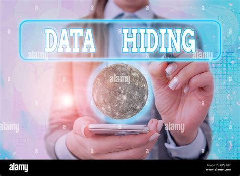 Text Sign Showing Data Hiding Business Photo Text Secretly Embedding