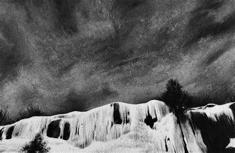 Katherine Curci Lac Saint Joseph At Dawn Black And White Charcoal