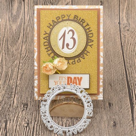 Letras Circulares De Feliz Cumpleaños Troqueles D Grandado