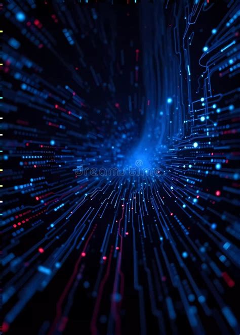 A Vibrant Display Of Technology Showcases A Mesmerizing Array Of Blue