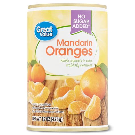 Great Value Canned Mandarin Oranges 15 Oz