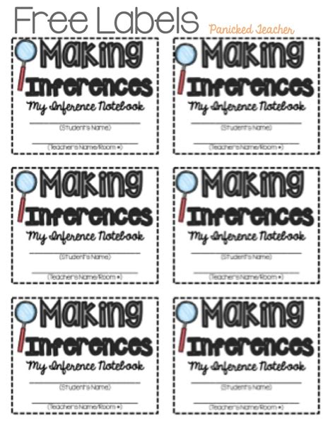 Interactive Notebook Labels Panicked Teacher S Blog