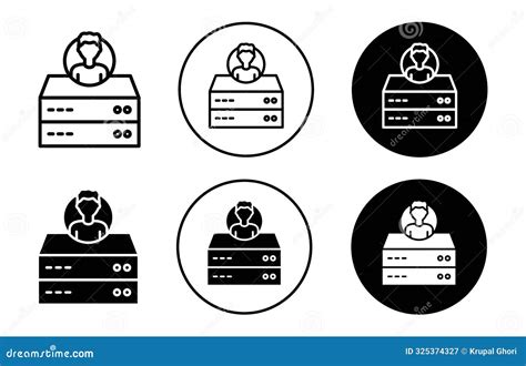 Database Administrator Icon Stock Illustration Illustration Of Client Isolated 325374327