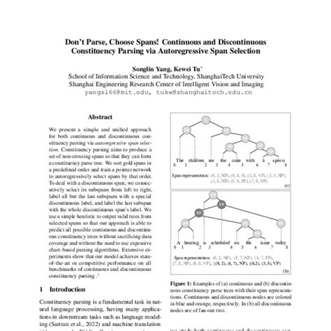 Dont Parse Choose Spans Continuous And Discontinuous Constituency Parsing Via Autoregressive