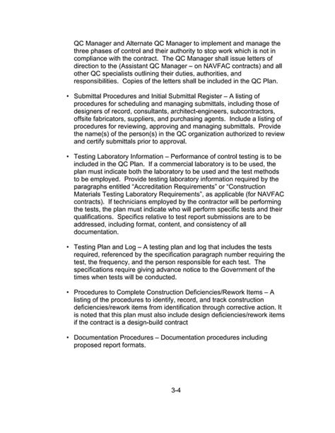 Usace Construction Quality Management Manual Pdf