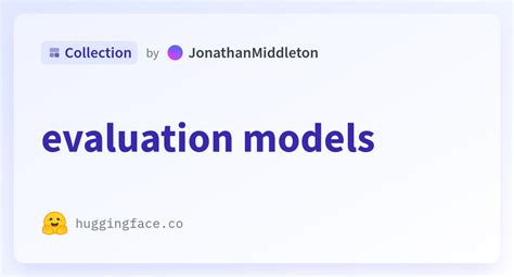 Evaluation Models A Jonathanmiddleton Collection
