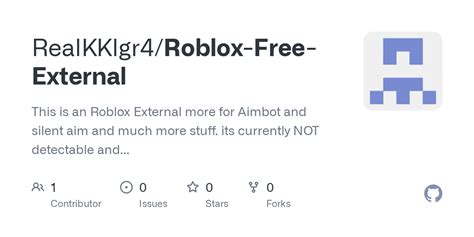 Github Realkklgr4roblox Free External This Is An Roblox External More For Aimbot And Silent