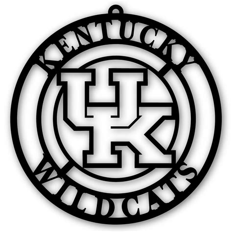 Black Kentucky Wildcats 16 Team Logo Cutout