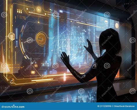 A Futuristic Digital Interface Showing An Ai System Creating Complex Models And Data Analysis