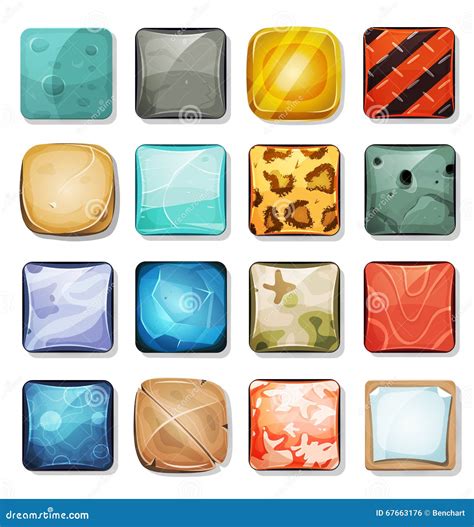 Buttons And Icons Set For Mobile App And Game Ui Stock Vector Illustration Of Cheetah Paper