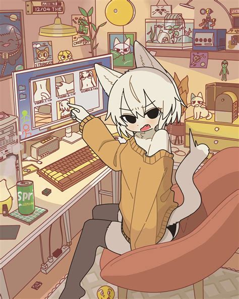 Mike No Hito Creeper Shikaru Neko Character Original Shikaru Neko