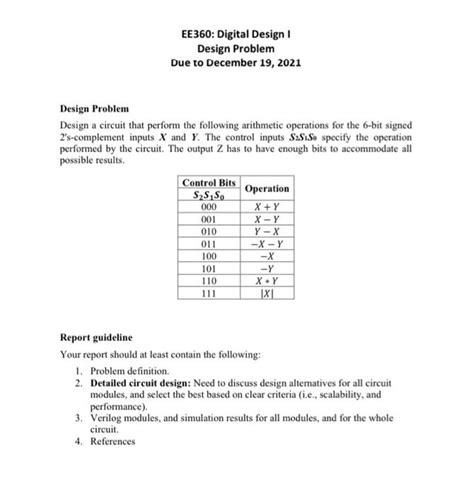 Solved Digital Design I Just Want The Third Partverilog
