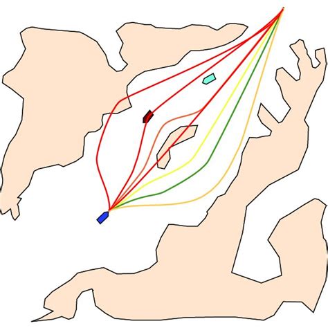 Dynamic Obstacle Prediction Illustration With An Obstacle In Purple Download Scientific