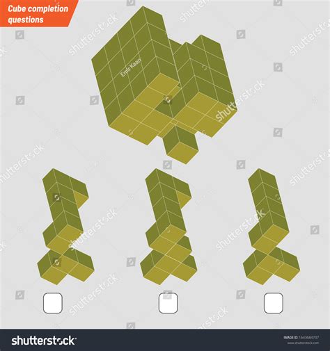 Intelligence Question Cube Completion Test Iq Stock Vector Royalty Free 1643684737 Shutterstock