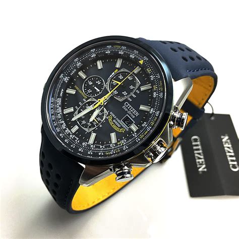 Mens Citizen Blue Angels World Chronograph A T Atomic Watch At8020 03l