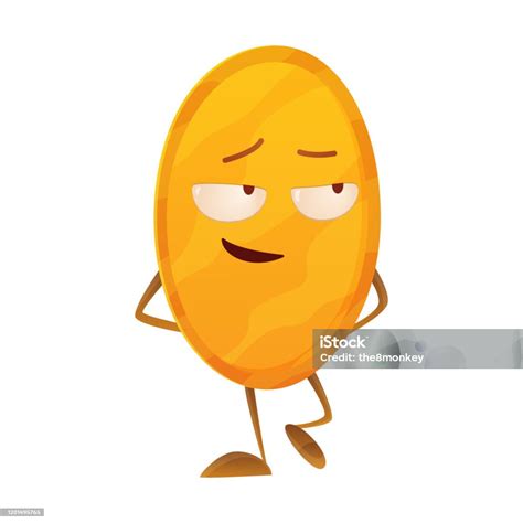 스미크 동전 게임 앱 인터페이스에 대한 아이콘입니다 팔과 다리 흰색 배경에 감정재미 황금 동전의 만화 이미지 벡터 일러스트레이션 개념에 대한 스톡 벡터 아트 및 기타 이미지