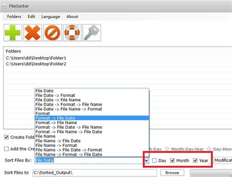 FileSorter Sort Organize Files By Date Type And More On Windows