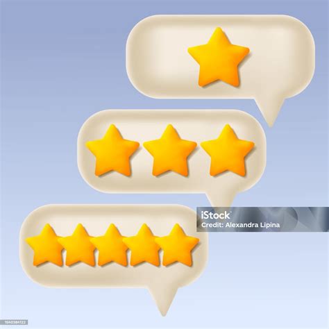 3d 벡터 버블 채팅 노란색 품질 등급 별 우수한 서비스 평가의 3d 개념 아이콘입니다 품질 검토 구매자 피드백 3d 개념 벡터
