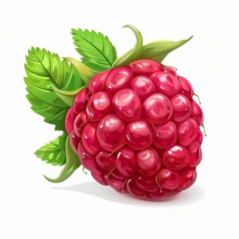Premium Photo Raspberry Isolated On White Background