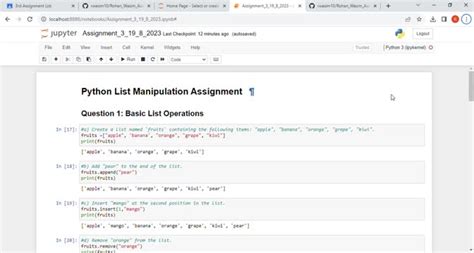 rohan wasim on linkedin python listmanipulation codingskills