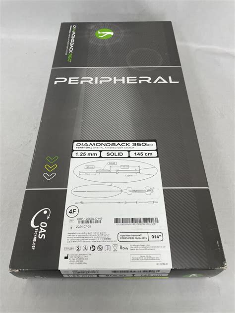 New Csi Dbp 125solid145 Diamondback 360 Peripheral Orbital Atherectomy System Solid Crown