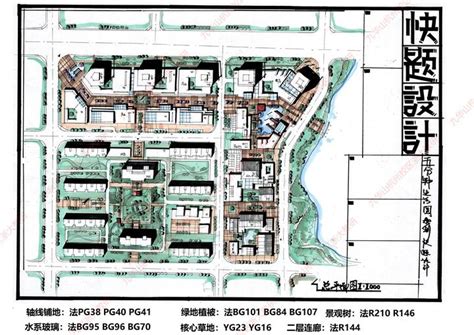 城乡规划考研快题平面图配色分享 知乎