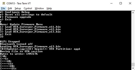 Updating Esp32 Firmware Sparkfun Rtk Everywhere Product Manual