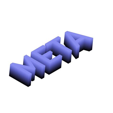 Premium Vector 3d Text Meta