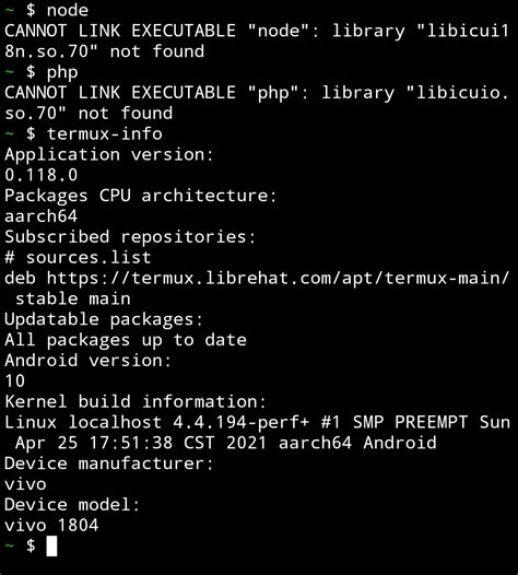 Bug Cant Install Nodejs · Issue 9996 · Termuxtermux Packages · Github