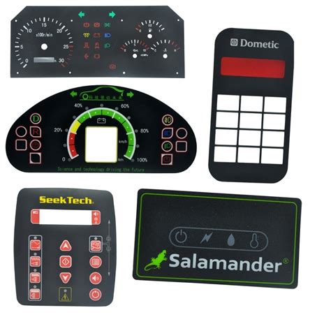 Graphic Overlay Custom Prototype Remote Controller Membrane Keypad